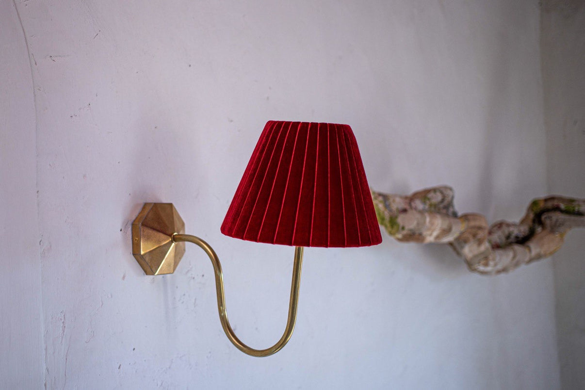 Pleated velvet lampshade – Milabo Design